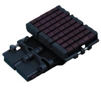 China LBP831 LOW BACK PRESSURE ROLLER TOP CHAINS FOR ACCUMULATE TABLES FDA FOOD GRADE for sale
