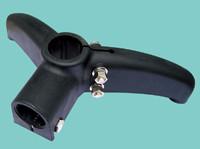 China CONVEYOR SPARE PARTS BIPODS TRIPODS SUPPORT BASES REINFORCED POLYAMIDE BLACE COLOR for sale