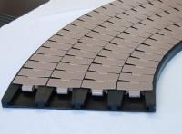 China LF821-K750 THERMOPLASTIC DOUBLE HINGE STRAIGHT RUNNING TOP CHAINS FLAT TOP CHAINS FDA FOOD GRADE MATERIALS ACETAL/POM for sale
