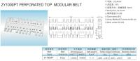 China ZY1000PT PERFORATED FLAT TOP MODULAR BELTS FOR GLASS BOTTLE CONVEYOR SYSTEMS REXNORD 7706 for sale