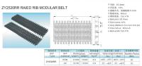 China ZY2520RR RAISED RIB CONVEYOR BELTS RIBED CONVEYOR BELTS FOR BOTTLES LINE FOR PASTEURIZATION PROCESS for sale