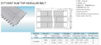 China ZY7100NT PLASTIC MODULAR BELTS WITH NUB TOP FOOD GRADE PP BELTS  INTRALOX S800 for sale