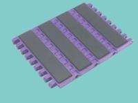 China ZY2000FT-R MCC1000 FLAT TOP MODULAR BELTS WITH RUBBER FRICTION TOP FOR CONVEYOR BELTING SYSTEMS  FOOD GRADE for sale