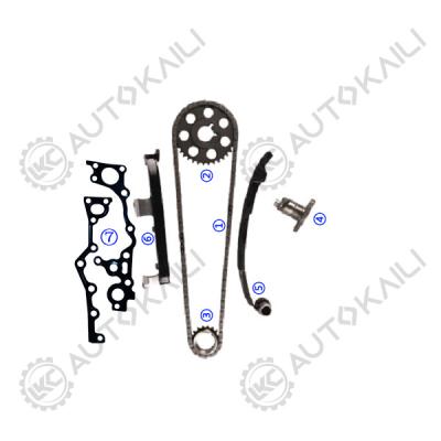 China Timing chain kit for TOYOTA 2RZ/2RZ-FE 2.4L HIACE SOHC 8V 99-05 13506-75010 102L for sale
