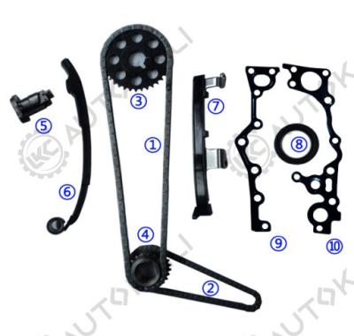China Timing chain kit for TOYOTA 2TZ-FE 2.4L EMINA/ESTIMA/PREVIA/LUCIDA DOHC 16V 94-99 13506-75010 102L for sale