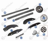 China Timing Chain Kit For BMW 325d/330d 430d/435d 530d/535d/525d 640d 730d/740d/750d 3.0L N57 07-16 11318572503 86L for sale