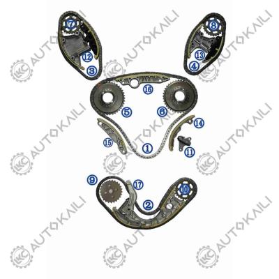 China Timing Chain Kit For AUDI/VW AUDI A4 B8(8K2) CAPA/CCLA/CCWA 3.0T 07-12 059109229J 106L for sale