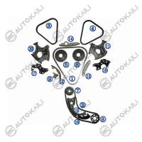 China Timing Chain Kit For AUDI/VW AUDI A6 4F2,C6 2.4 2393CC 133KW 177PS 2004.5-2008.10 06E109229F 106L for sale