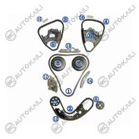 China Timing Chain Kit For AUDI/VW CALA/CLXA/CPAA AUDI A6L 4X8/C7 CLXA 140KW 2.5L 10-15 A8L 4H8 CPAA 150KW 06E109465BC 108L for sale