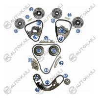 China Timing Chain Kit For AUDI/VW CPAA/CVBA/CLXA AUDI A8L 4H8 150KW 2.5L 09-14 A6L 4X8/C7 140KW 2.5L 10-15 06E109465BC 108L for sale