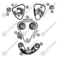 China Timing Chain Kit For AUDI VW Touareg CYJA 235KW 3.0TSI 11-16 A4L  A6L A7 A5 Q5 S5 SQ5  Q7 A8L for sale