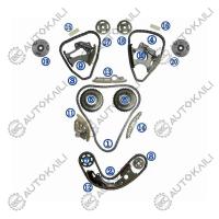 China Timing Chain Kit For AUDI Q7 4LB CJWC 200KW 3.0T 09-11 for sale