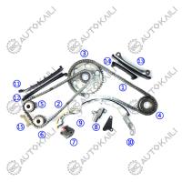 China Timing Chain Kit For NISSAN YD25DDTI  CABSTAR/NAVARA/PICKUP /PRESAGE/SEWENA   DOHC 16V 2.5L 2002.3-2008.9  PICK UP (D22) 2.5 Di 2488CC YD25DDTI 2002.3   PICKUP POWER(BHP)133 (KW)98 for sale
