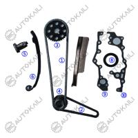China Plastic PA66 / PA46 Timing Chain Kit For 2TZ-FE OLD 100% Professional Test for sale