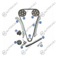 China Plastic PA66 / PA46 Timing Chain Kit For FORD FOCUS 2.0L 121CID DURATEC DOHC 16V L4 2005-2011 for sale