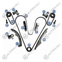 China Timing Chain Kit For 3.5- W, C 3496cc VVT V6 N7WGE 2007-10 Edge07-10,Flex non turbo09-10 Flex turbo09, Fusion07-09,Taurus09,Taurus X 08-09 for sale