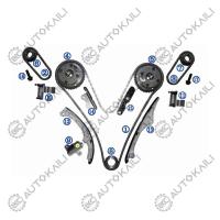 China Timing Chain Kit For 3.5- W, C 3496cc VVT V6 N7WGE 2007-10 Edge07-10,Flex non turbo09-10 Flex turbo09, Fusion07-09,Taurus09,Taurus X 08-09 for sale