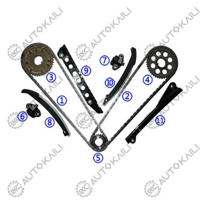China Plastic PA66 / PA46 Timing Chain Kit For FORD E150 V8 330 L Petrol  5.4L 09-12 for sale