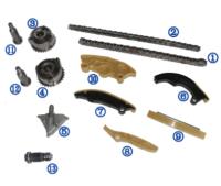 China Plastic PA66 / PA46 Timing Chain Kit For Ranger Rover Evoque Petrol PT204 2.0T 17-18 for sale