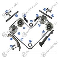China Timing chain kit for 2GR-FE/2GR-FSE/3GR-FSE/4HR-FSE V6 SOHC 06-12 for sale