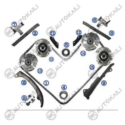 China Timing chain kit for 2GR-FE/2GR-FSE/3GR-FSE/4HR-FSE V6 SOHC 06-12 for sale
