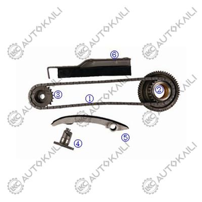 China Plastic PA66 / PA46 Timing Chain Kit For L200 4WD Diesel 4M40T 2.8L 03-06 for sale