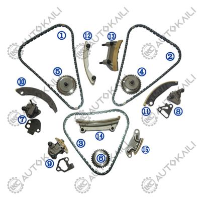 China Plastic PA66 / PA46 Timing Chain Kit For 9-3 YS3F Turbo V6 Petrol B284L /B284R 2.8L 06-09 for sale