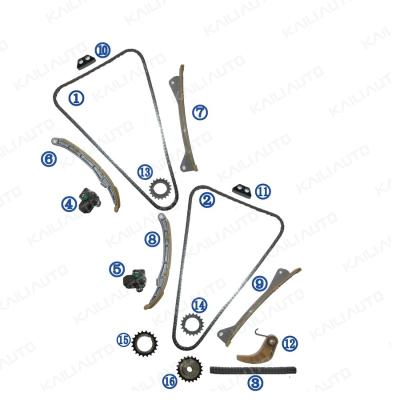 China Plastic PA66 / PA46 Timing Chain Kit For Genesis G6DJ 3.8L 12-14 for sale