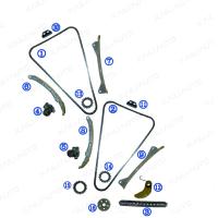 China Plastic PA66 / PA46 Timing Chain Kit For Genesis G6DJ 3.8L 15-17 for sale