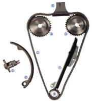 China Plastic PA66 / PA46 Timing Chain Kit For INFINITI SR20DE/T   SR20DT for sale