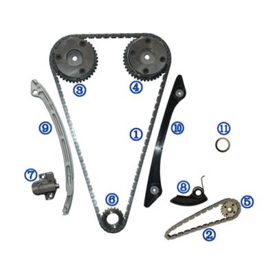 China Plastic PA66 / PA46 Timing Chain Kit For MAZDA 2.0L IVCT TURBO 2012-2015 for sale