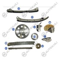 China Plastic PA66 / PA46 Timing Chain Kit For MAZDA  CX-5 KE Diesel SHY4/SHY6 2.2L 12-18 for sale