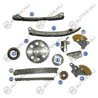 China Plastic PA66 / PA46 Timing Chain Kit For MAZDA CX-5 KF Diesel SHY6 2.2L 17-18 for sale