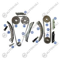 China Plastic PA66 / PA46 Timing Chain Kit For MITSUBISHI EURO V FUSO Petrol 4P10 3.0L 11- for sale