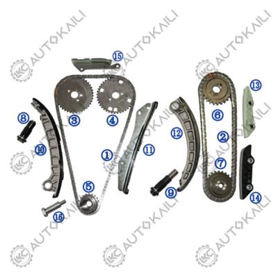 China Plastic PA66 / PA46 Timing Chain Kit For MITSUBISHI EURO V FUSO Petrol 4P10 3.0L 11- for sale