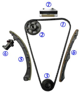 China K24A1 K24Z 14401-PPA-004 HONDA  Chain Timing Kit Without Oil Pump for sale