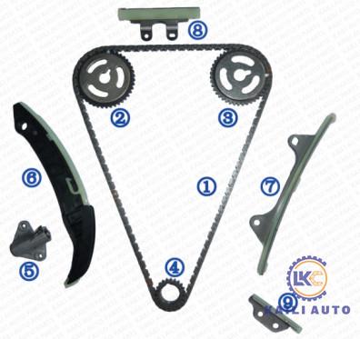 China Timing chain kit for HYUNDAI/KIA i10(IA) i10 (PA) i20 (GB) i20 (PB PBT) Engine G4LA 1.2L  08-10 24321-03000 9*160L for sale