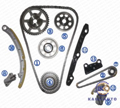 China Timing chain kit for HONDA CRV MK ACCORD IX ACCORD EURO IX engine i-DETC 2.2 07-14 13441-RL0-G01 58L for sale