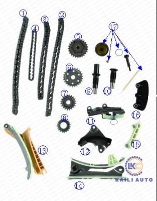 China Timing chain kit for FORD 4.0 -E K,N Explorer Mustang Ranger YU2Z6268BA 8*78L XU3Z6K254BA for sale