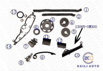 China GA14DE GA16DE Timing Chain Kit For NISSAN AD RESORT ALMERA 13028-53Y00 80L 13070-53Y10 for sale