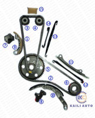 China MURANO II NP300 NAVARA NISSAN Engine Timing Chain Platform Chassis PATHFINDER III YD25 13028-EB70A 94L 13070-4KV0A for sale