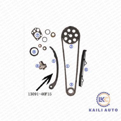 China Timing chain kit for NISSAN 240S BLUEBIRD NAVARA NOMAD PINTARA PRAIRIE SILVIA 13028-40F01 102L 13070-40F06 for sale