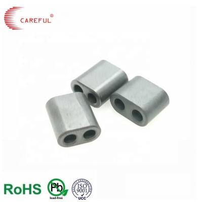China Soft EMI Suppression Ferrite Two Holes Balun Ferrite Core RoHs Approved for sale