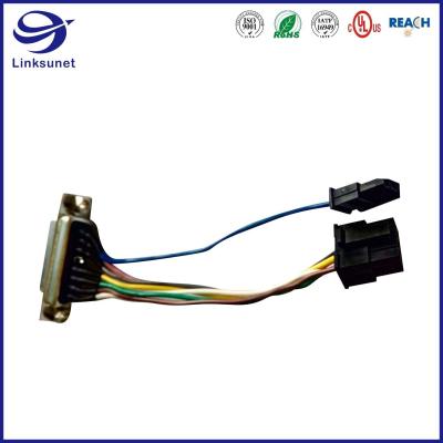 China Control Box Soldering Wire Harness with DB15 add 43025 3.0mm Connectors for sale