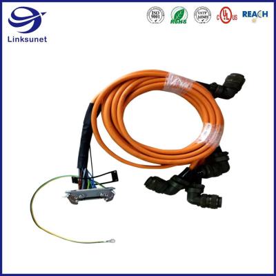 China Heavy Duty Wiring Harness with Mil 5015 Type Aluminum Alloy Connectors for sale