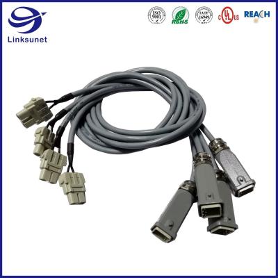 China Heavy Duty Wiring Harness with Han A Hood 600V IP44 M20 Connectors for sale