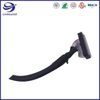China Soldering Wire Harness with 0.635mm 300V 28AWG IDC Round flat cable for sale