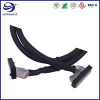 China Soldering Wire Harness with 0.635mm 300V 28AWG IDC Round flat cable for sale