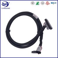 China Soldering Wire Harness with 0.635mm 300V 28AWG IDC Round flat cable for sale