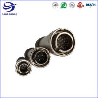 China Zinc Alloy Male Pin Bayonet Lock HRS Cable Connector for Powertrain Wire Harness for sale